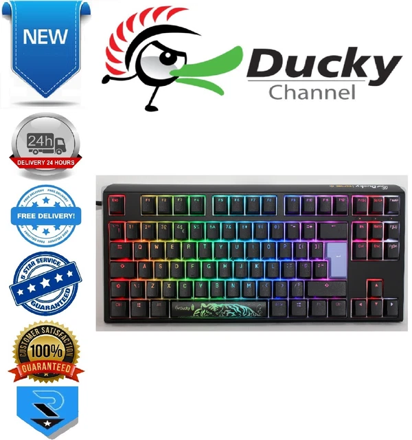 DUCKY ONE 3 Classic TKL Cherry MX Red Switch RGB Mechanical Gaming ...