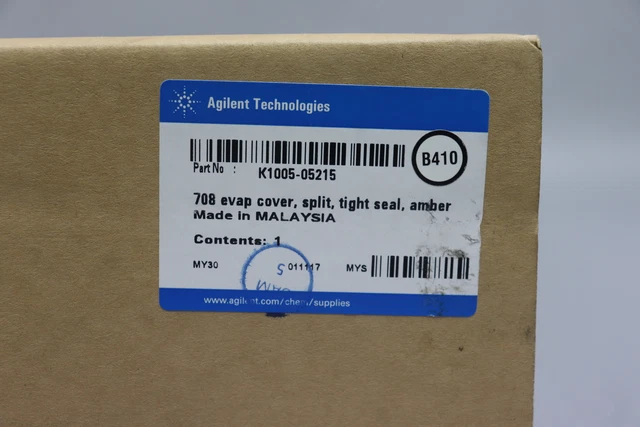 COUVERTURE ÉVAPORATION AGILENT K1005-05215 708-DS inutilisée emballage d'origine EUR 39,99 ...