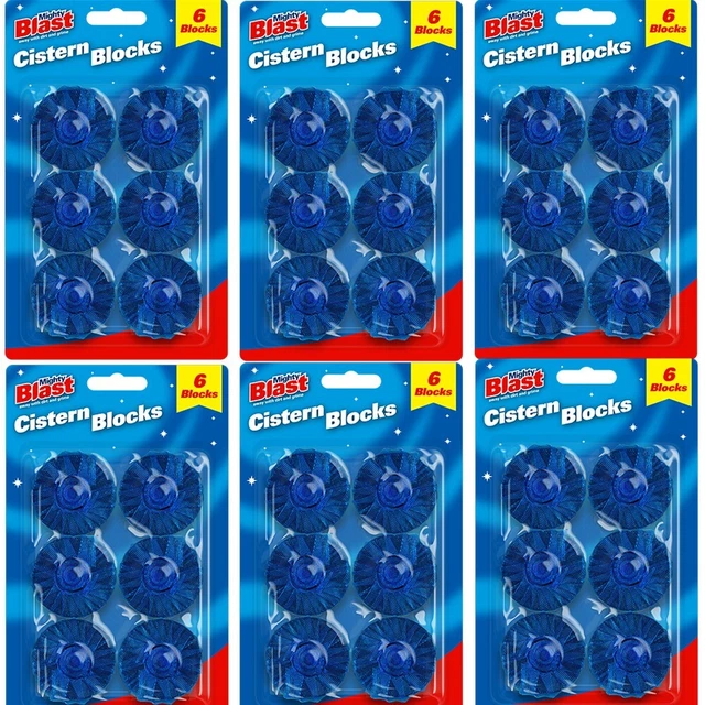 36 CISTERN BLUE Blocks Toilet Bowl Freshener Cleaner Bloc Loo Block Blu ...