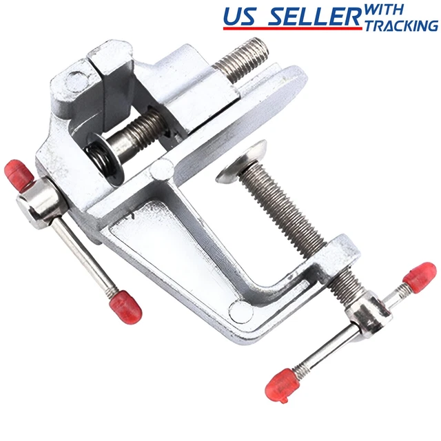 MINI BENCH VISE Table Swivel Lock Clamp Vice Craft Hobby Cast Aluminum ...