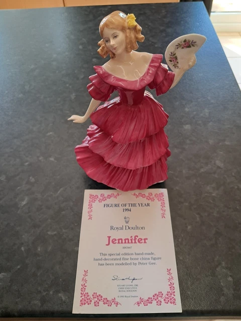 ROYAL DOULTON JENNIFER Figure of the Year 1994, Collectable Bone China ...