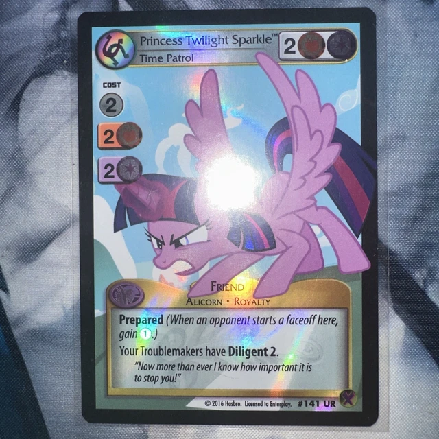 MY LITTLE PONY CCG Ultra Rares 'Twilight Sparkle - Time Patrol' FOIL LP ...