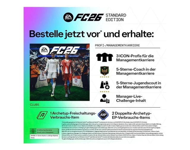 EA SPORTS FC 26 Pre-Order Bonus | PS4/PS5 EU Key Code | Sofortversand⚡ EUR 2,69 - PicClick DE