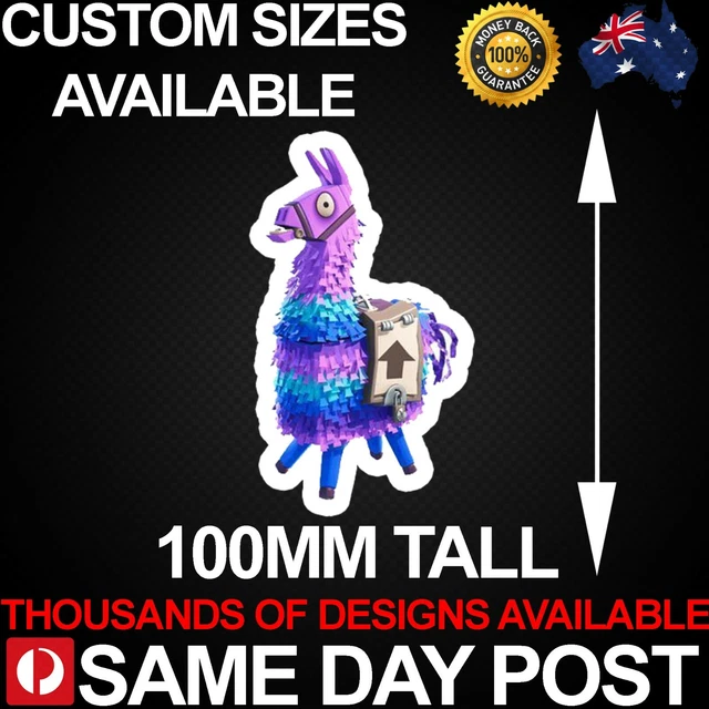 FORTNITE LLAMA PINATA 150mm Tall Vinyl Car Sticker Decal Loot Gaming ...