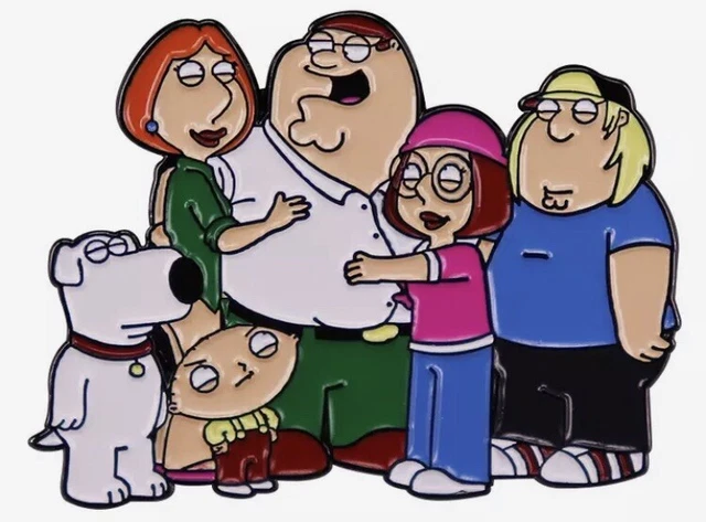 FAMILY GUY PETER Griffin Stewie Louis Meg Brian Metal Enamel Pin Badge ...