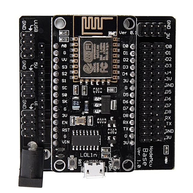 ESP8266 WIFI V3 NodeMcu Node MCU Base ESP8266 Testing DIY Breadboard ...