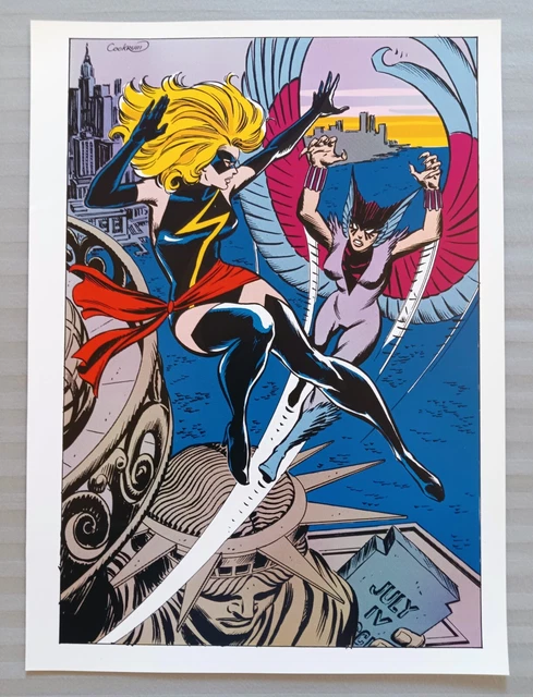 VINTAGE MARVEL COMICS: Ms. Marvel, Pin-Up Poster, Dave Cockrum, 1978 ...