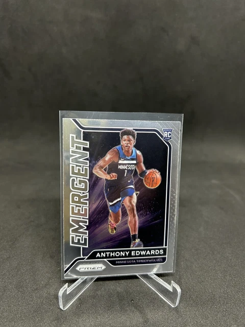 2021 NBA PRIZM Emergent Anthony Edwards Minnesota Timberwolves Rookie ...