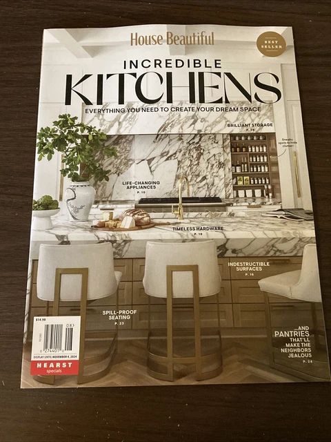 HOUSE BEAUTIFUL MAGAZINE INCREDIBLE KITCHENS FALL 2024 £6.12 - PicClick UK