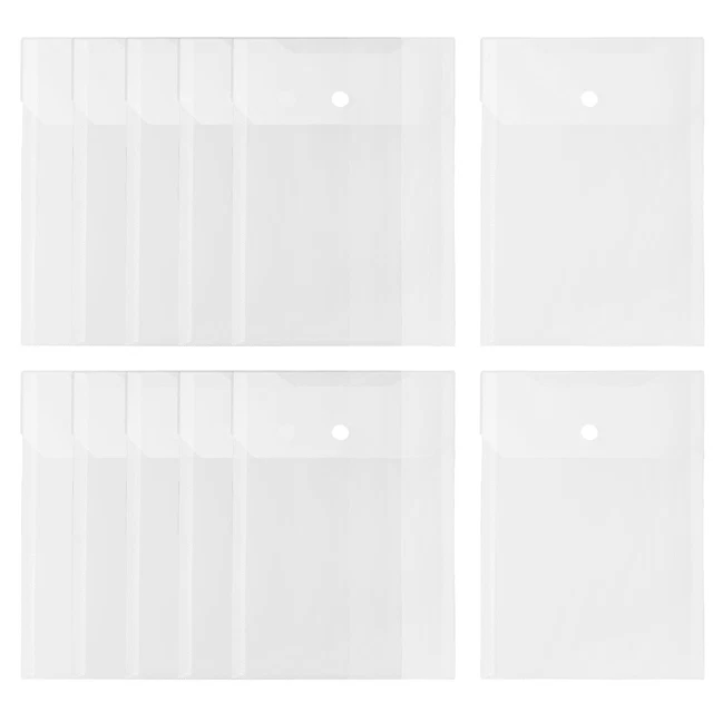 12 PCS CONVENIENT File Pockets Carrying Case Folder Holder Documents ...