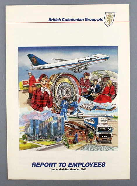 BRITISH CALEDONIAN AIRWAYS Airline Report To Employees Bcal 1986 £39.95 ...