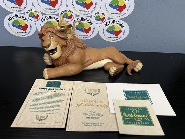 WDCC DISNEY THE LION KING Pals Forever MUFASA and SIMBA Tribute Series ...