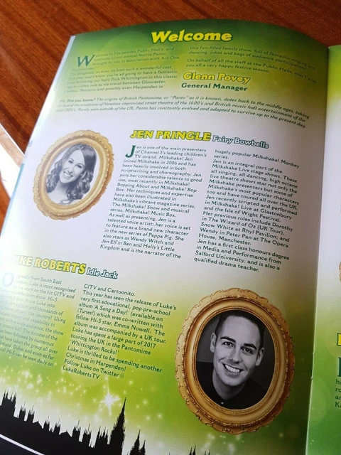 DICK WHITTINGTON PANTO pantomime programme Jen Pringle Milkshake Luke ...