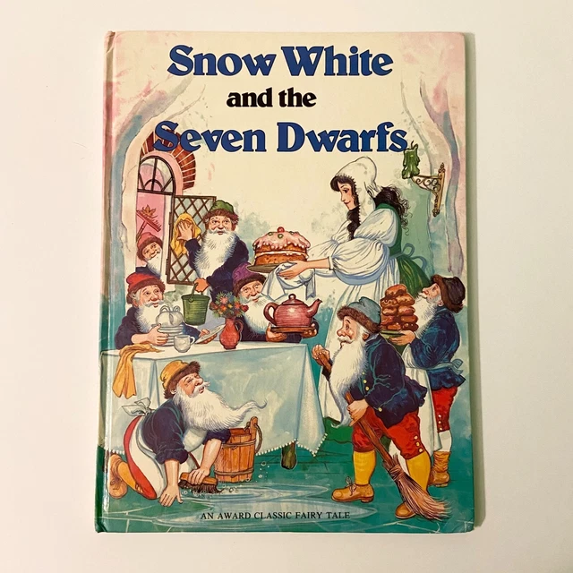 VINTAGE 1980 SNOW White And The Seven Dwarfs Award Classic Fairy Tale ...