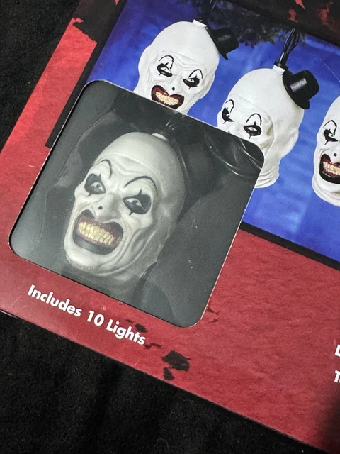 NEW FOR 2025 Spirit Halloween Terrifier Art The Clown String Lights £83 ...