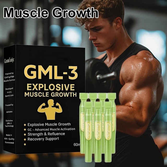 7PCS MUSCLE GROWTH Serum, GML-3 Explosive Muscle Growth Strength ...