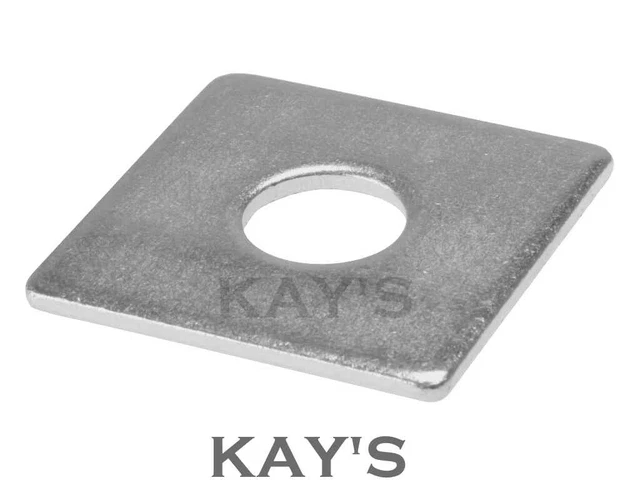 STAINLESS STEEL SQUARE Plate Washers Thick Heavy Duty A2 Or A4 Marine Grade 316 £7.95 - PicClick UK