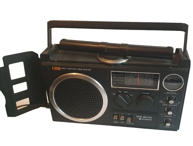 MARINE HITACHI KH-1170E FM AM MB PSB Radio multibanda funzionante senza ...