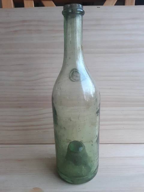 BOUTEILLE VERRE ANCIEN soufflé sceau pharmacie Cobley antique seal ...
