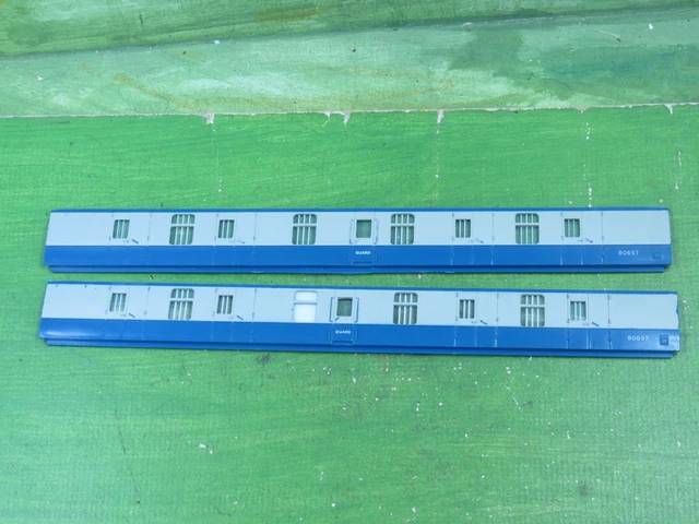 2 X HORNBY BR Blue / grey Mk1 full brake coach side panels 80857 £9.99 ...