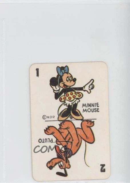 1965 WALT DISNEY'S Mickey Mouse Card Game Minnie Mouse Pluto #1-2 a8x ...