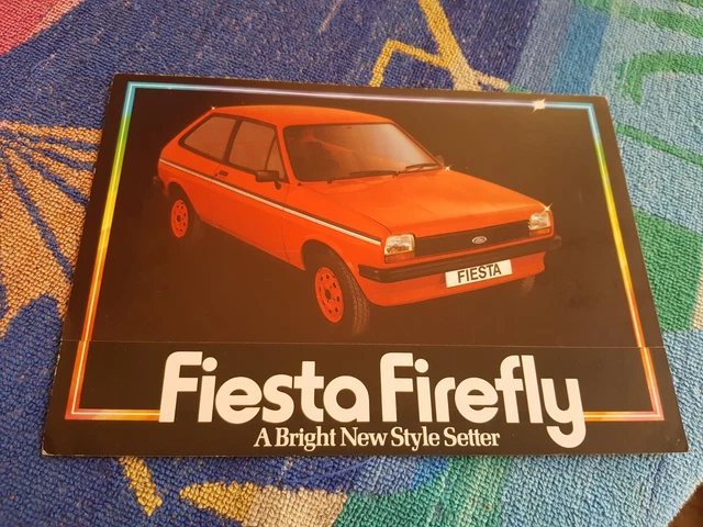 FORD FIESTA FIREFLY Mk1 Brochure Special Limited Edition VGC FREE POST ...