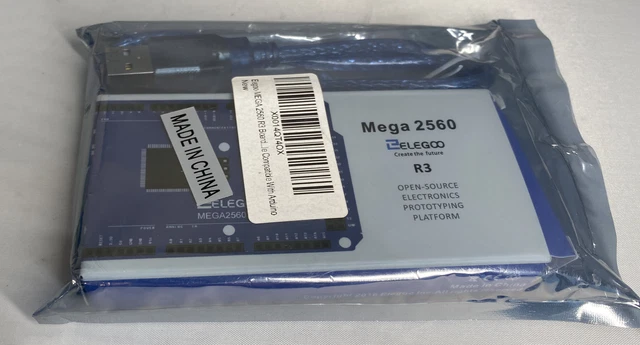 BRAND NEW ELEGOO Mega 2560 R3 Board ATmega2560 ATMEGA16U2 USB Cable ...