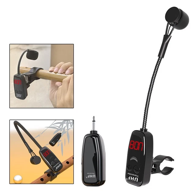 ENHANCED SOUND REPRODUCTION UHF Wireless Microphone for Woodwind ...