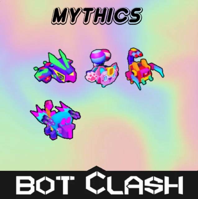 ROBLOX - BOT Clash - BC - Mythical Bots - (4 X) ALL MYTHICS - Cheap ...