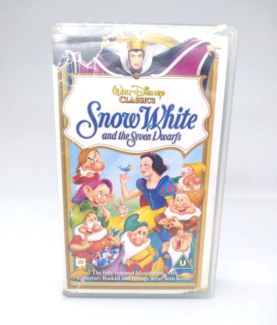 SNOW WHITE AND The Seven Dwarfs VHS Video Cassette Walt Disney Classics ...