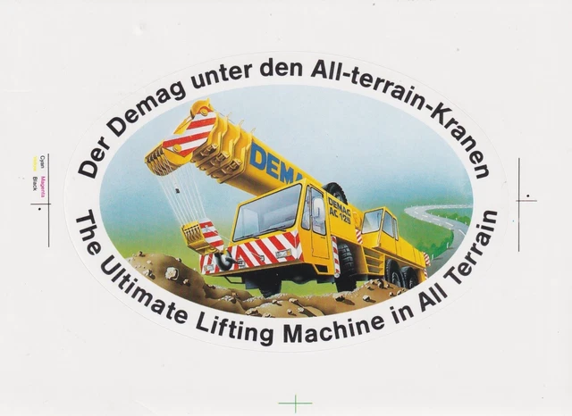 ALTER AUFKLEBER/STICKER DEMAG ALL-TERRAIN-KRANE '80er/'90er EUR 2,29 ...