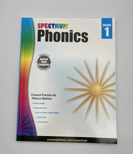 SPECTRUM PHONICS GRADE 1 Ending Sounds Consonant Pairs Vowel Pairs ...