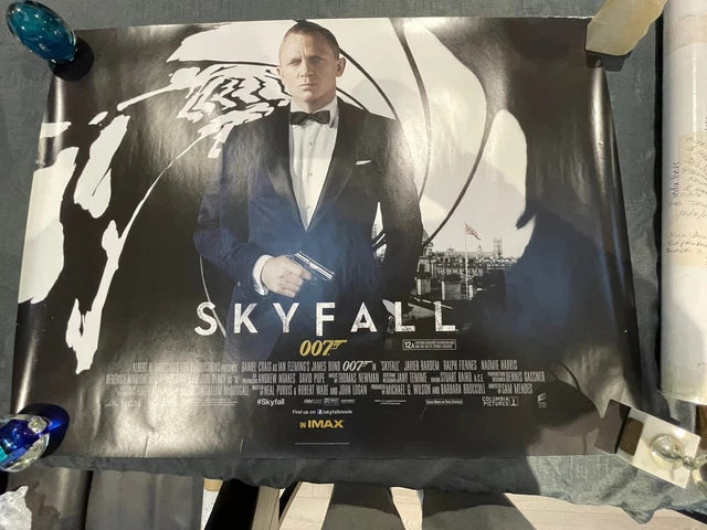 SKYFALL - ORIGINAL UK Quad Cinema Poster 40" x 30" Double Sided. EUR 92 ...