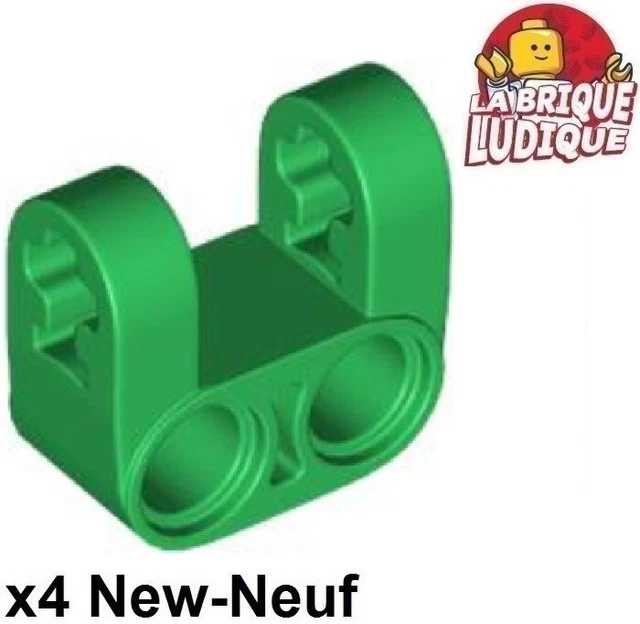 LEGO TECHNIC 4X pin connector Perpendicular double split renforcé vert ...
