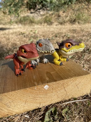 JURASSIC WORLD SNAP Squad Dinosaures indominus Rex Raptor Baryonix EUR ...