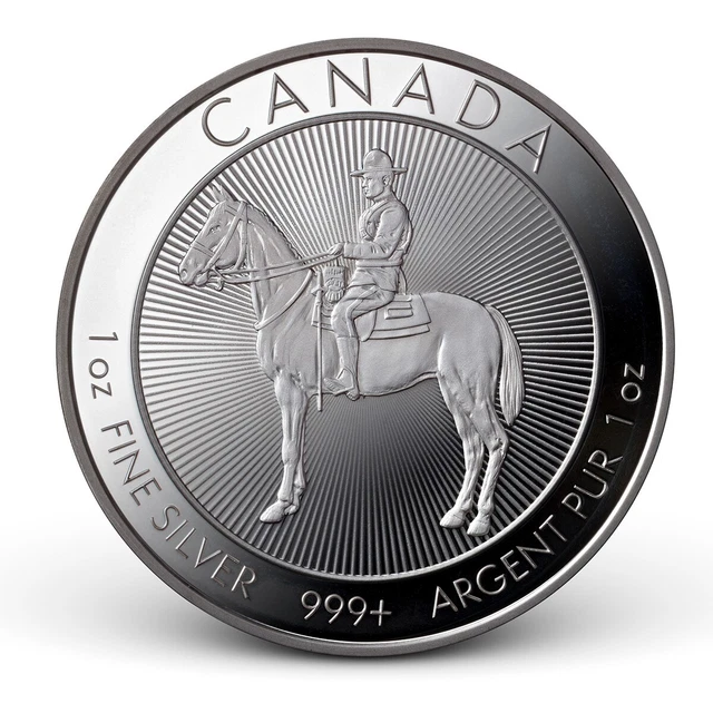 2023 CANADA RCMP Royal Canadian Mounted Police 1oz .999 Pure Silver ...