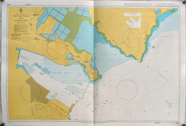 CARTE NAUTIQUE ADMIRALTY 3690 De Dayao Wan Et Approches De La Chine Mer ...