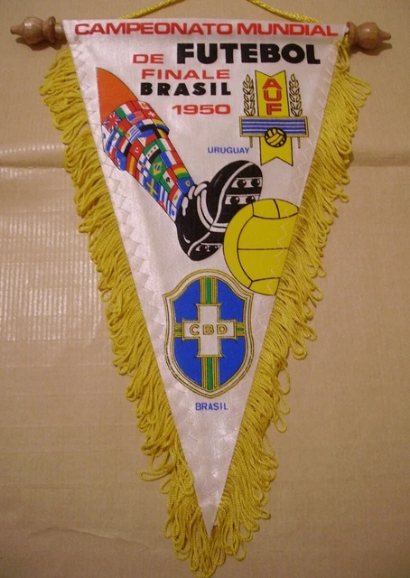 FANION WIMPEL PENNANT Fifa World Cup 1950 Finale Uruguay / Bresil ...