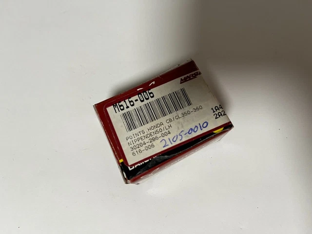 NOS HONDA CB350 CB360 CJ360 CL350 CL360 SL350 points droits Daiichi ...