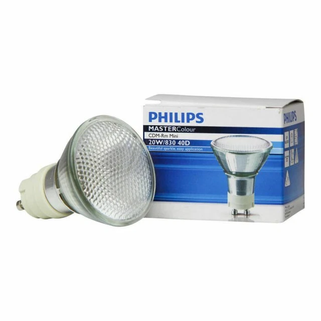 PHILIPS MASTER COLOUR CDM-RM Mini 20w/830 GX10 MR16 40D £30.00 ...