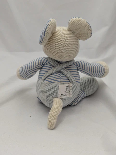 WALTON BABY BLUE Striped Mouse Soft Toy Plush 10" Walton & Co £21.38 ...
