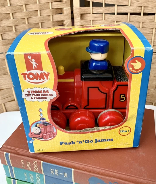 VINTAGE 1998 THOMAS The Tank Engine & Friends Push'N'Go James Tomy ...