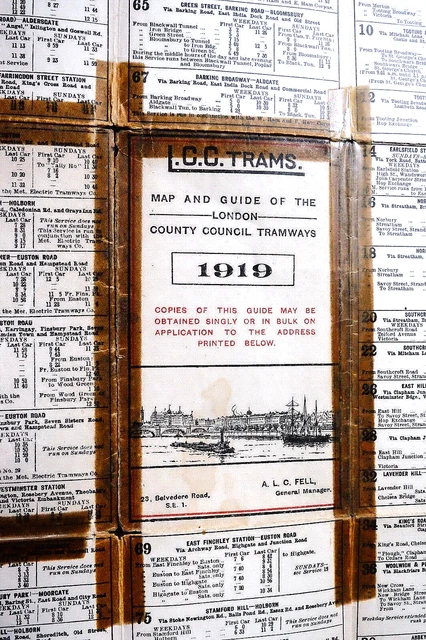 LCC LONDON COUNTY Council Tramways Trams Tram Map 1919 EUR 41,99 ...