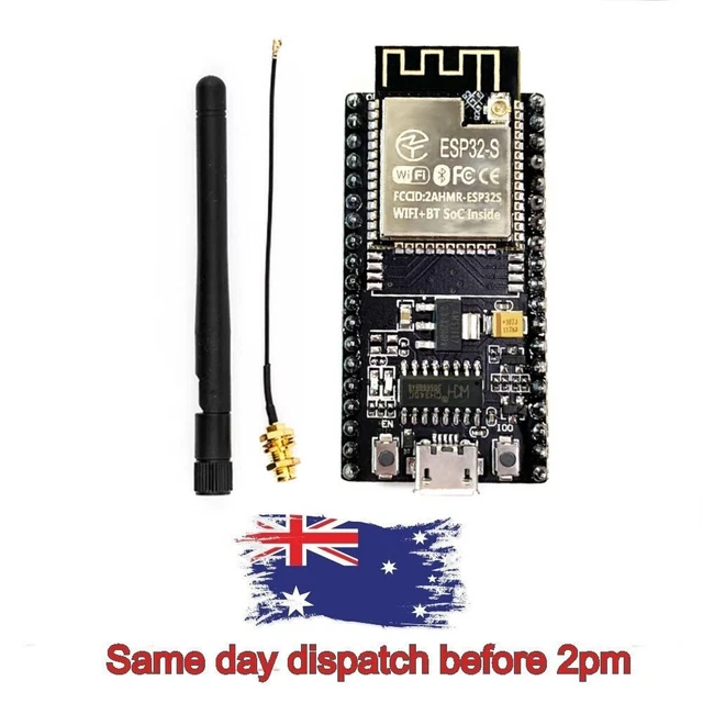 ESP-32 ESP32S DEVELOPMENT Board 2.4GHz WiFi+Bluetooth Antenna Module AU ...