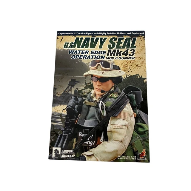 NEW HOT TOYS U.S.NAVY SEAL Water Edge Operation MK43 MOD0 Gunner £161. ...