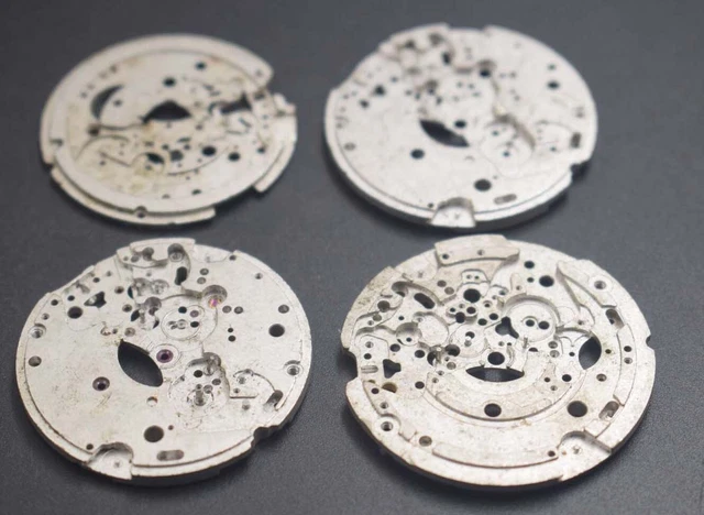VINTAGE MIX MECHANICAL Wrist Watch Main Plate For Parts And Repair O ...