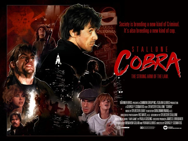 COBRA 1986 QUAD poster print 30x40" Sylvester Stallone Brigitte Nielsen FREE P&P £24.99 ...