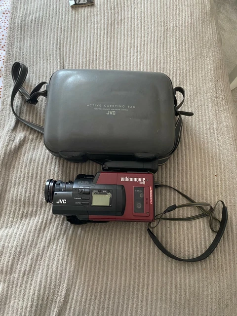 CAMÉSCOPE JVC GR-60 Film Vidéo Vhs-C Années 80 Caméscope Rouge Avec ...