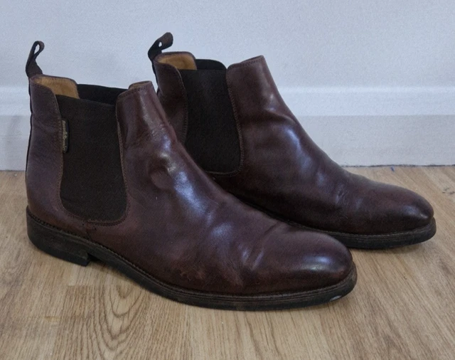 RUSSELL & BROMLEY Brown Chelsea Boots Size 43 UK 9 Leather Burlington ...