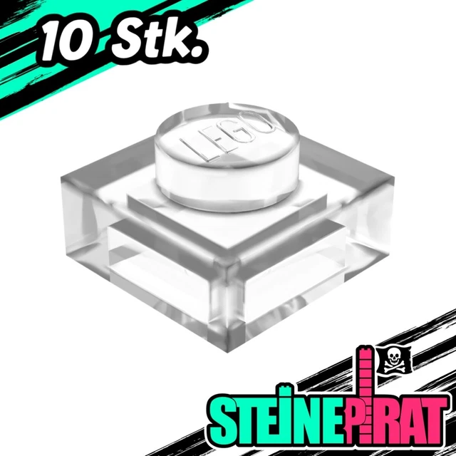 LEGO® 10X 3024 -NEU- Platte 1x1 / Platten / Basic / Transparent Klar ...